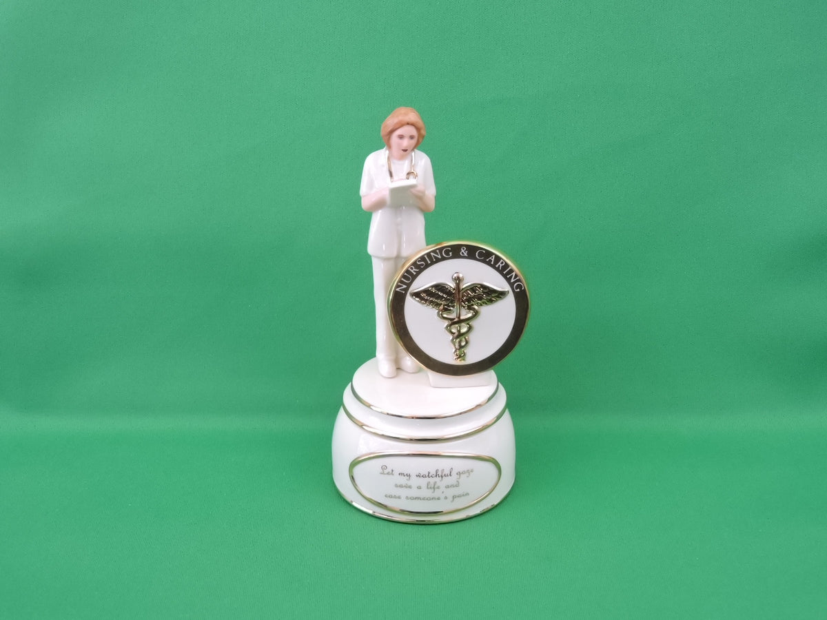 Nursing and Caring Heirloom Porcelain Music Box Collection - 2002 - "D ...